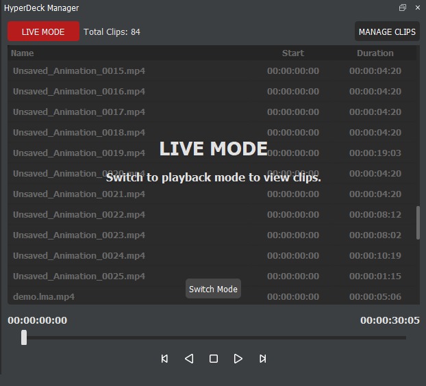 Live Mode | Lensmaster